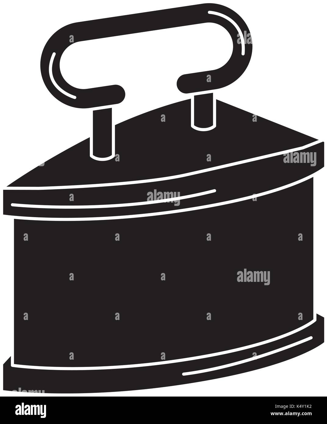 Traditional clothes iron Stock Vector Images - Alamy
