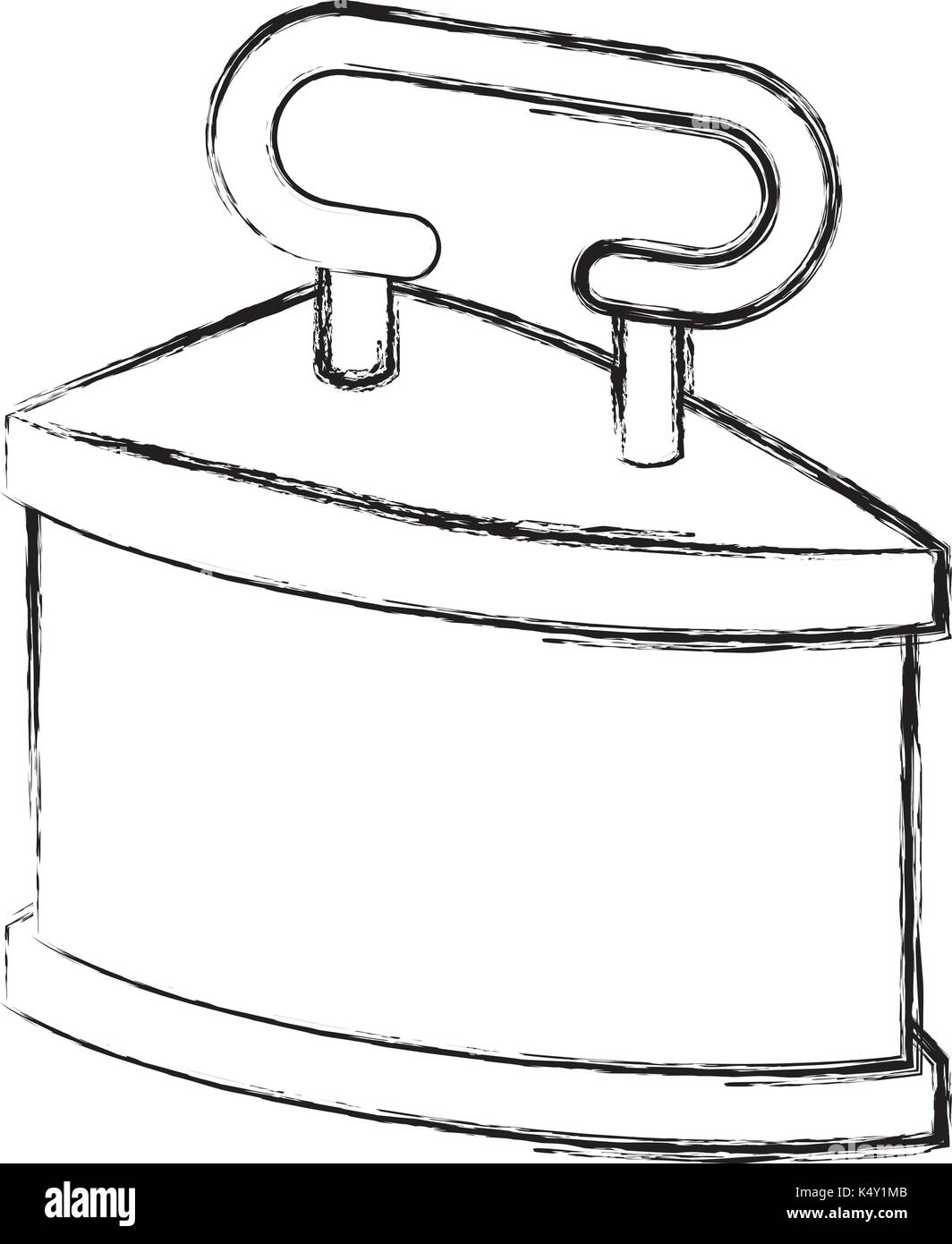 Traditional clothes iron Stock Vector Images - Alamy