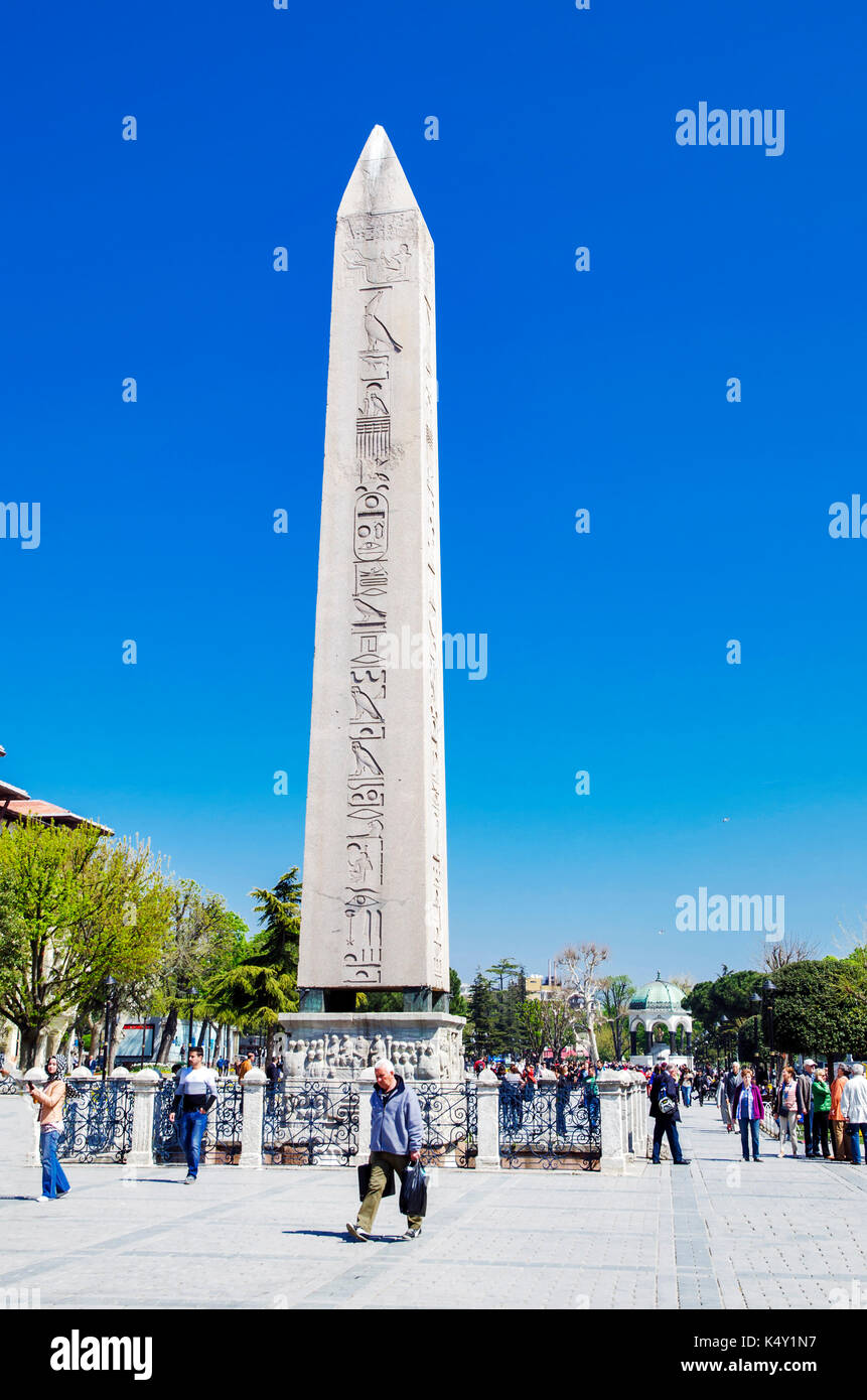 The Obelisk of Theodosius in Istanbul, Turkey. This is the Ancient ...