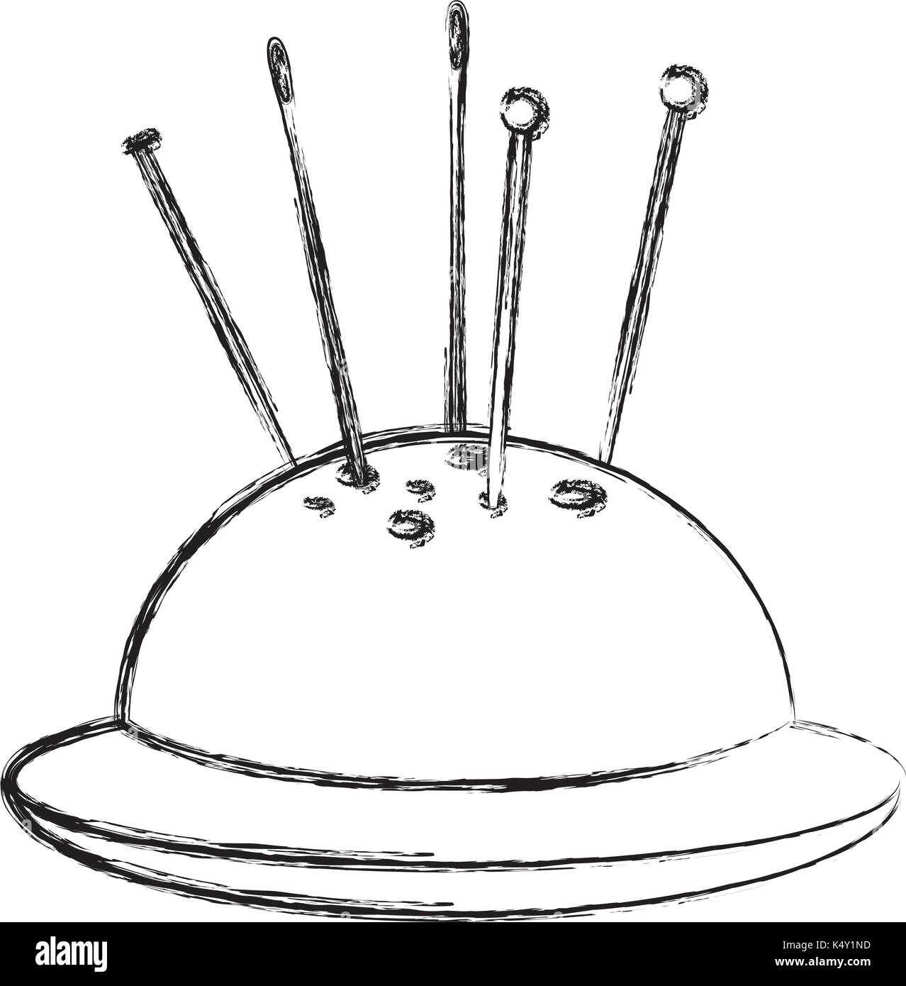 sewing pincushion isolated icon vector illustration design Stock Vector ...