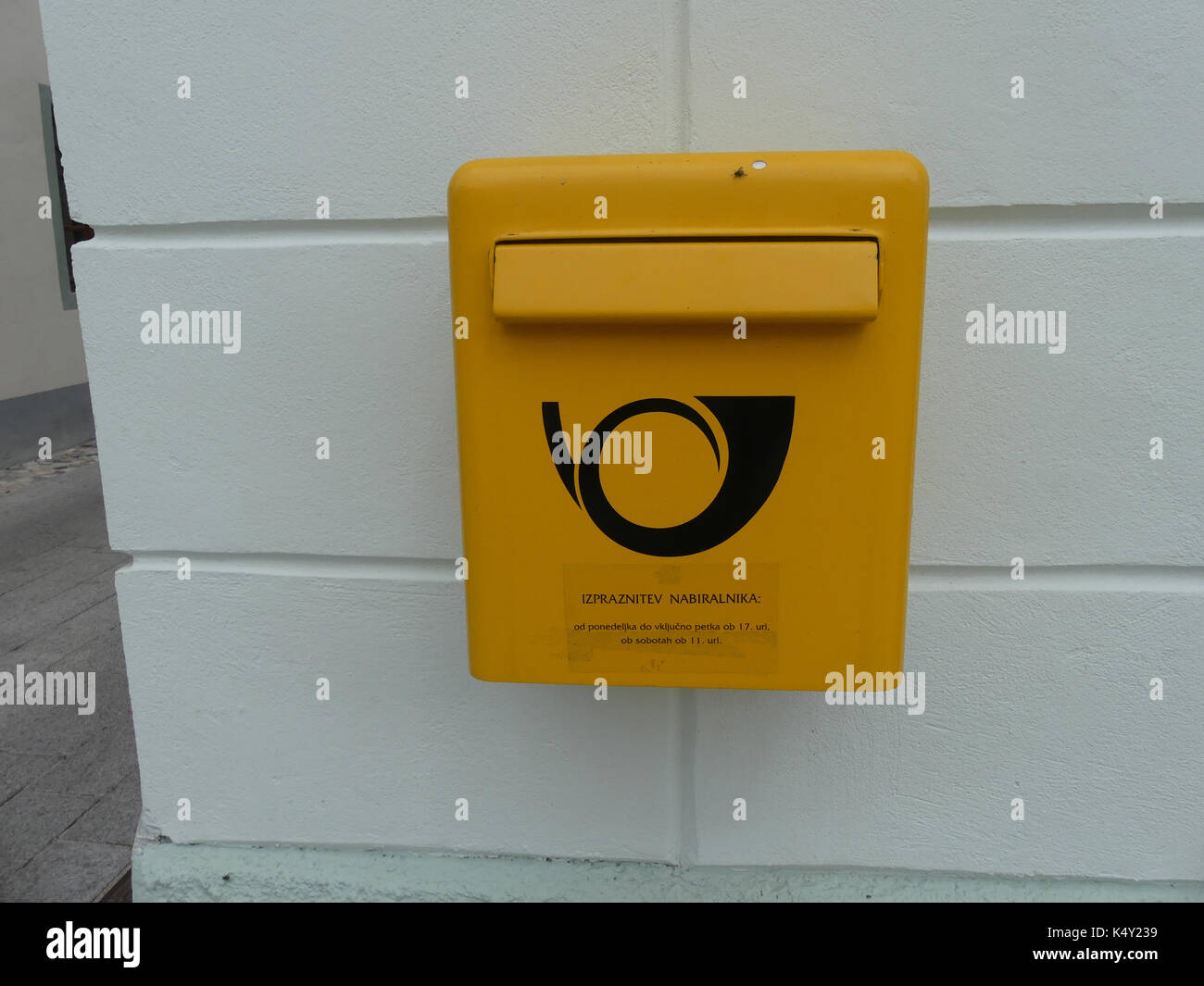SLOVENIAN POST BOX in Radovljica Stock Photo - Alamy