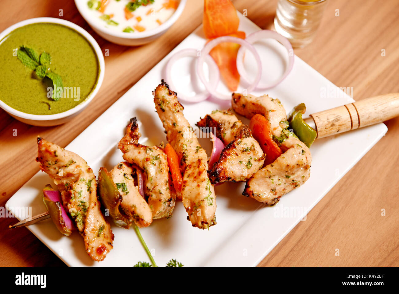 Chicken Malai Kebab Stock Photo - Alamy