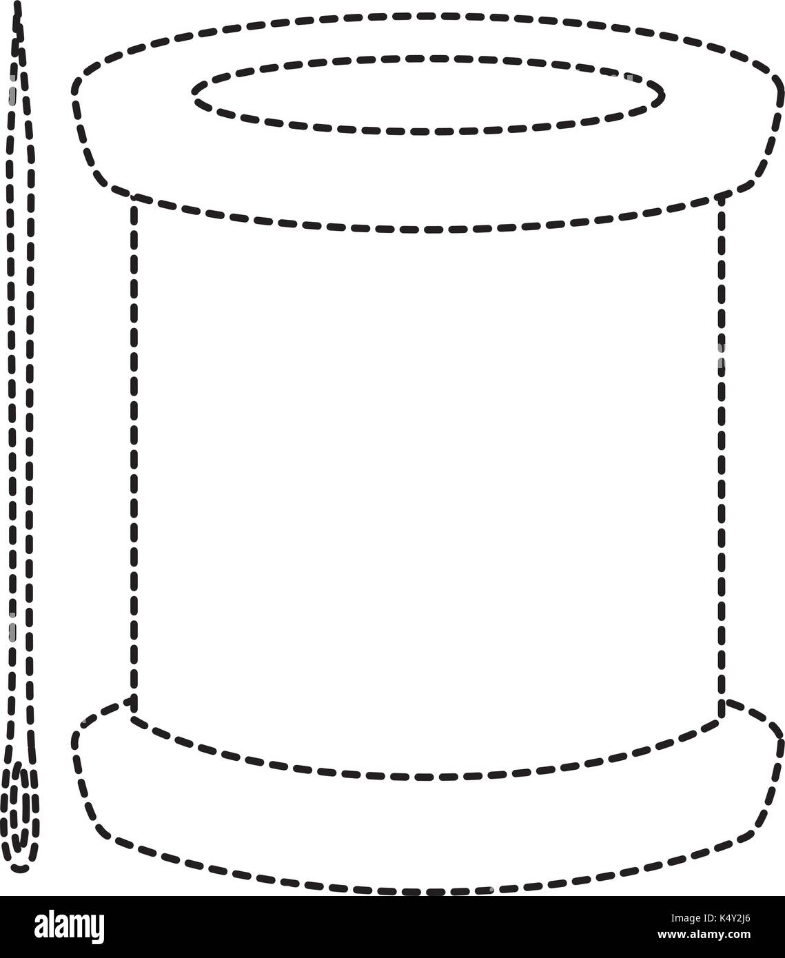 sewing thread tubes with needle vector illustration design Stock Vector ...