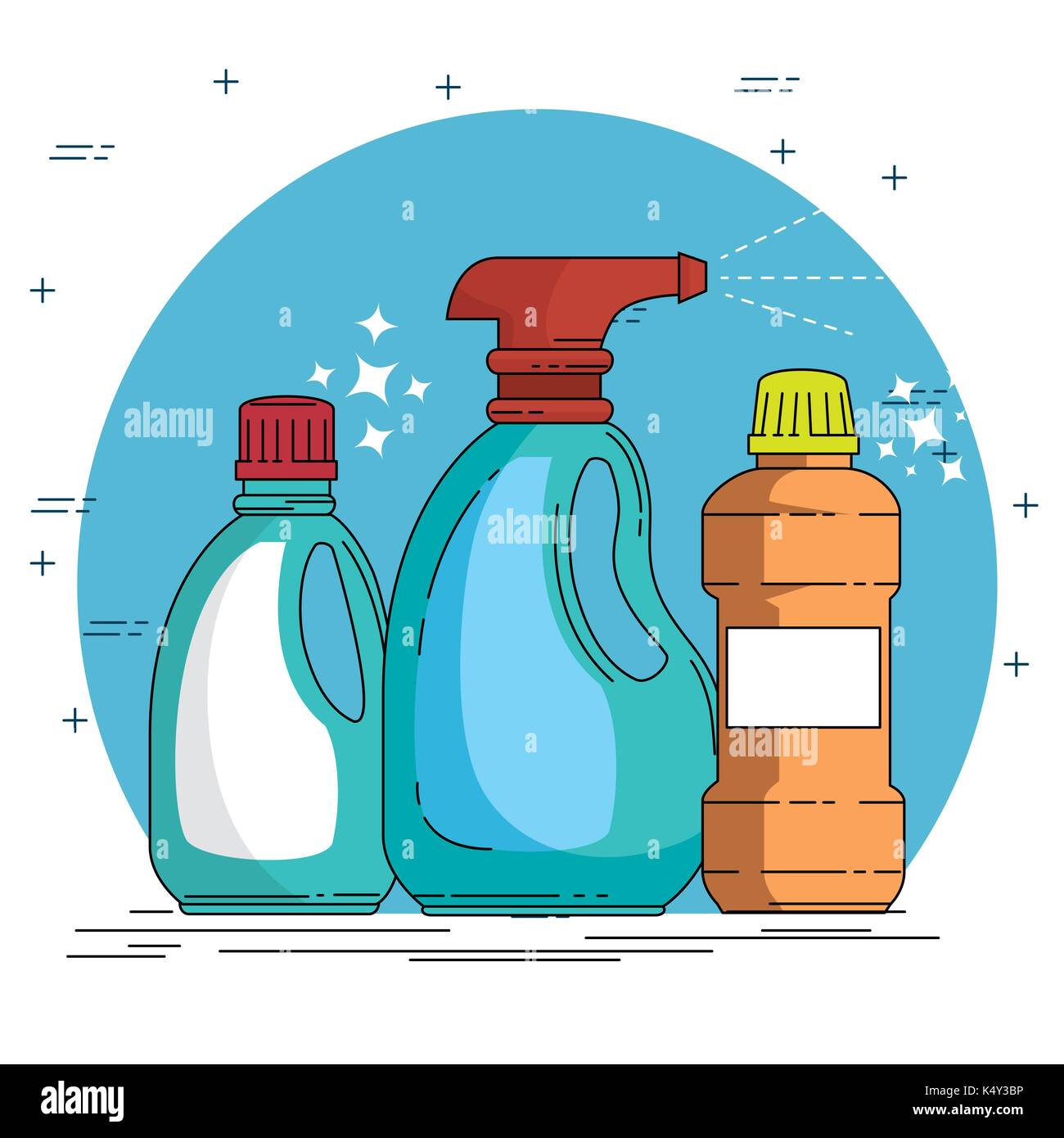 Cleaning house white background nobody Stock Vector Images - Alamy