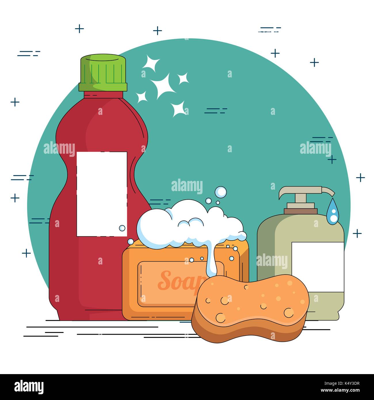 Cleaning house white background nobody Stock Vector Images - Alamy