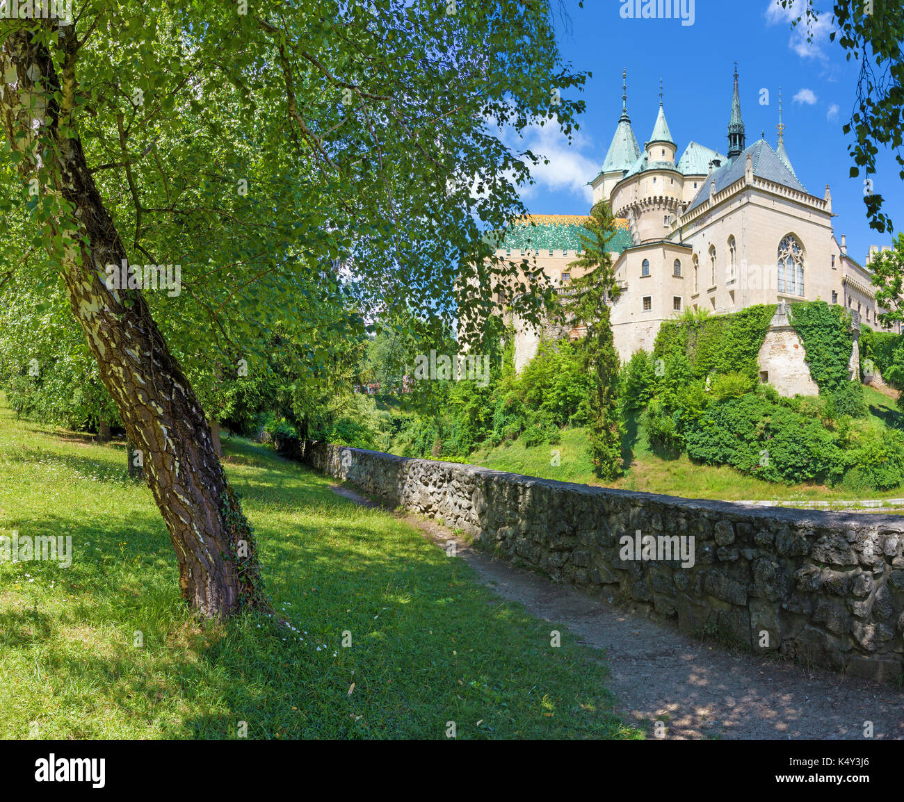 Bojnice - One of the most beautiful castles in Slovakia Stock Photo - Alamy