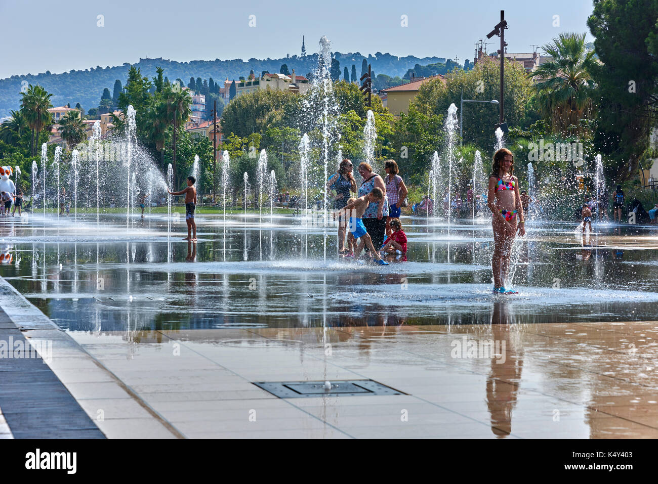 Officially known as the promenade de paillon hi-res stock photography ...