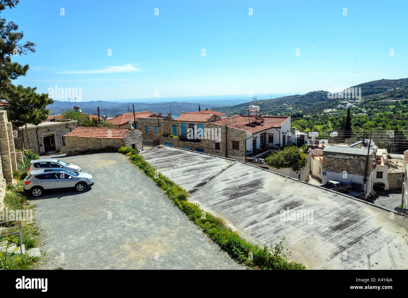 LEFKARA, CYPRUS - MARCH 25, 2017: Old streets of Pano Lefkara, Cyprus ...