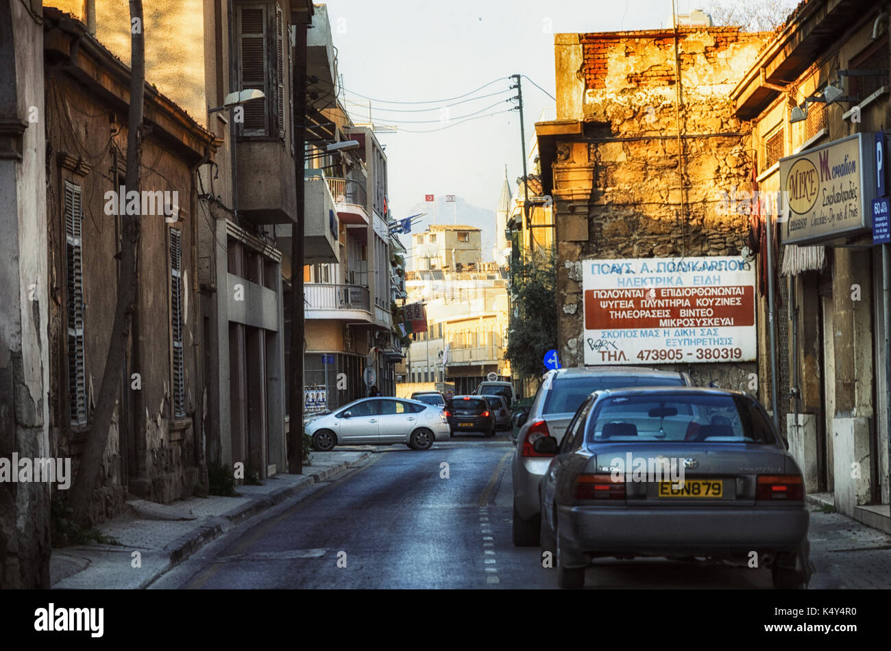 Cyprus nicosia wall green line hi-res stock photography and images - Alamy