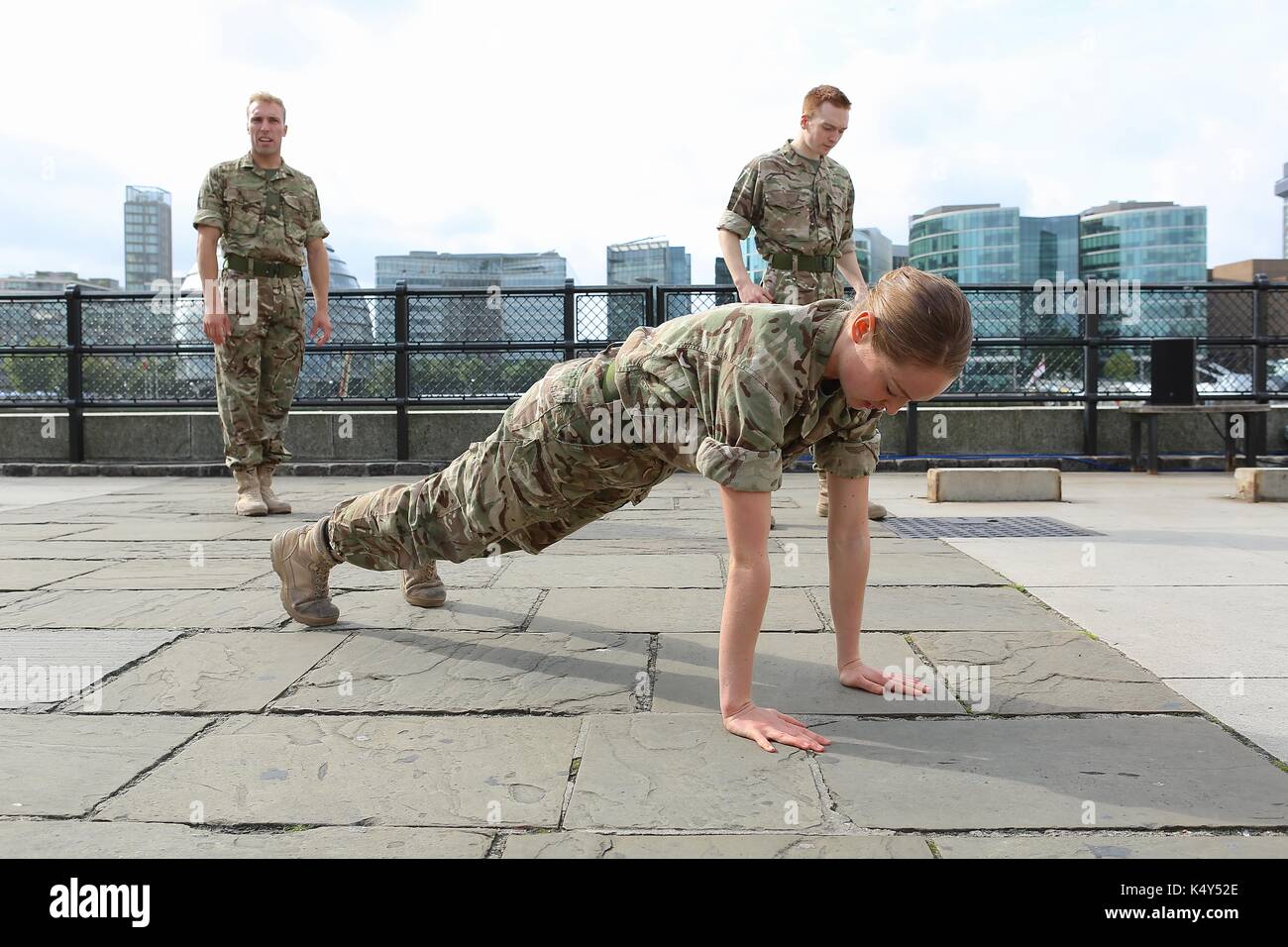 5 Soldiers by Rosie Kay The body is the frontline Stock Photo - Alamy