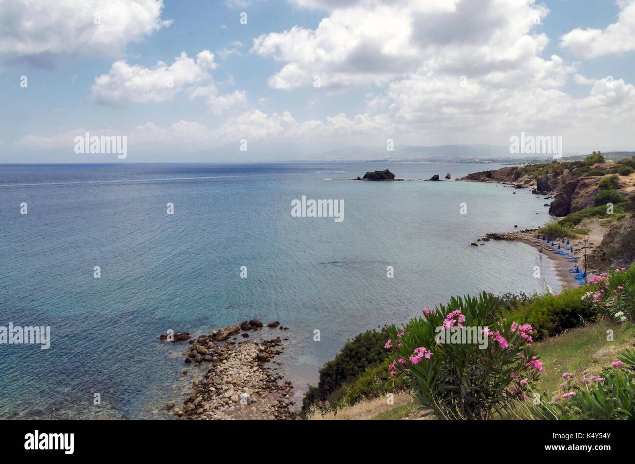 Beach near Aphrodite bath in Polis, Cyprus Stock Photo - Alamy
