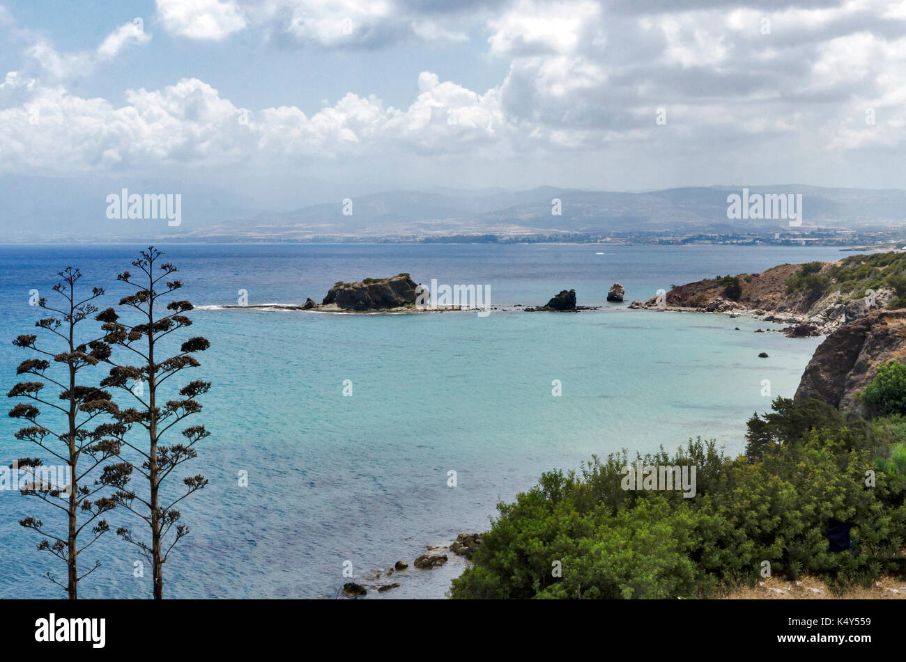 Beach near Aphrodite bath in Polis, Cyprus Stock Photo - Alamy