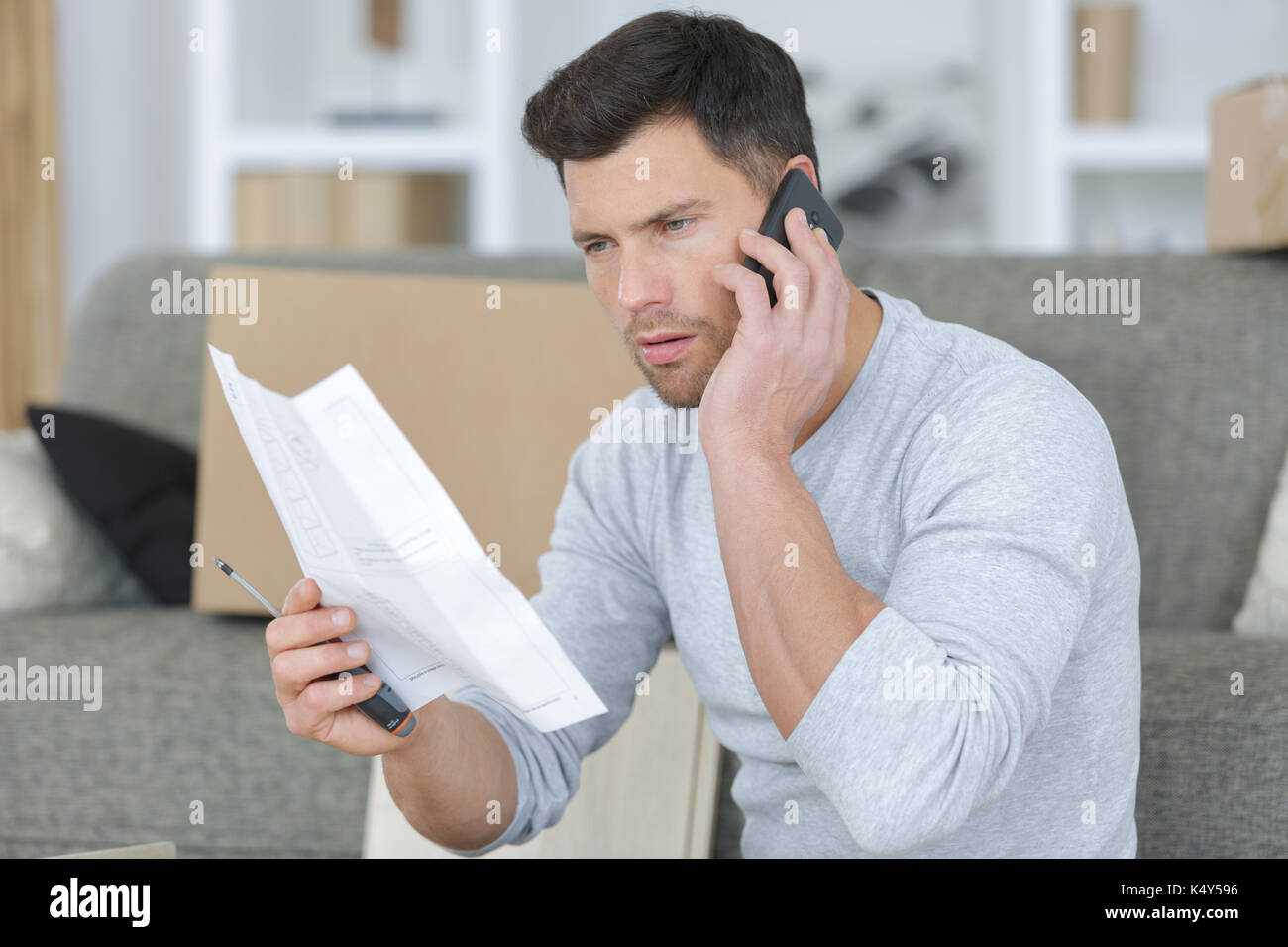customer calling customer service Stock Photo - Alamy