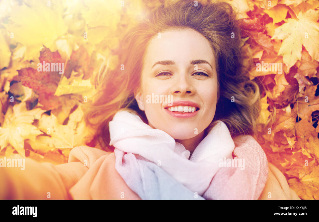 Photographing autumn leaves hi-res stock photography and images - Alamy