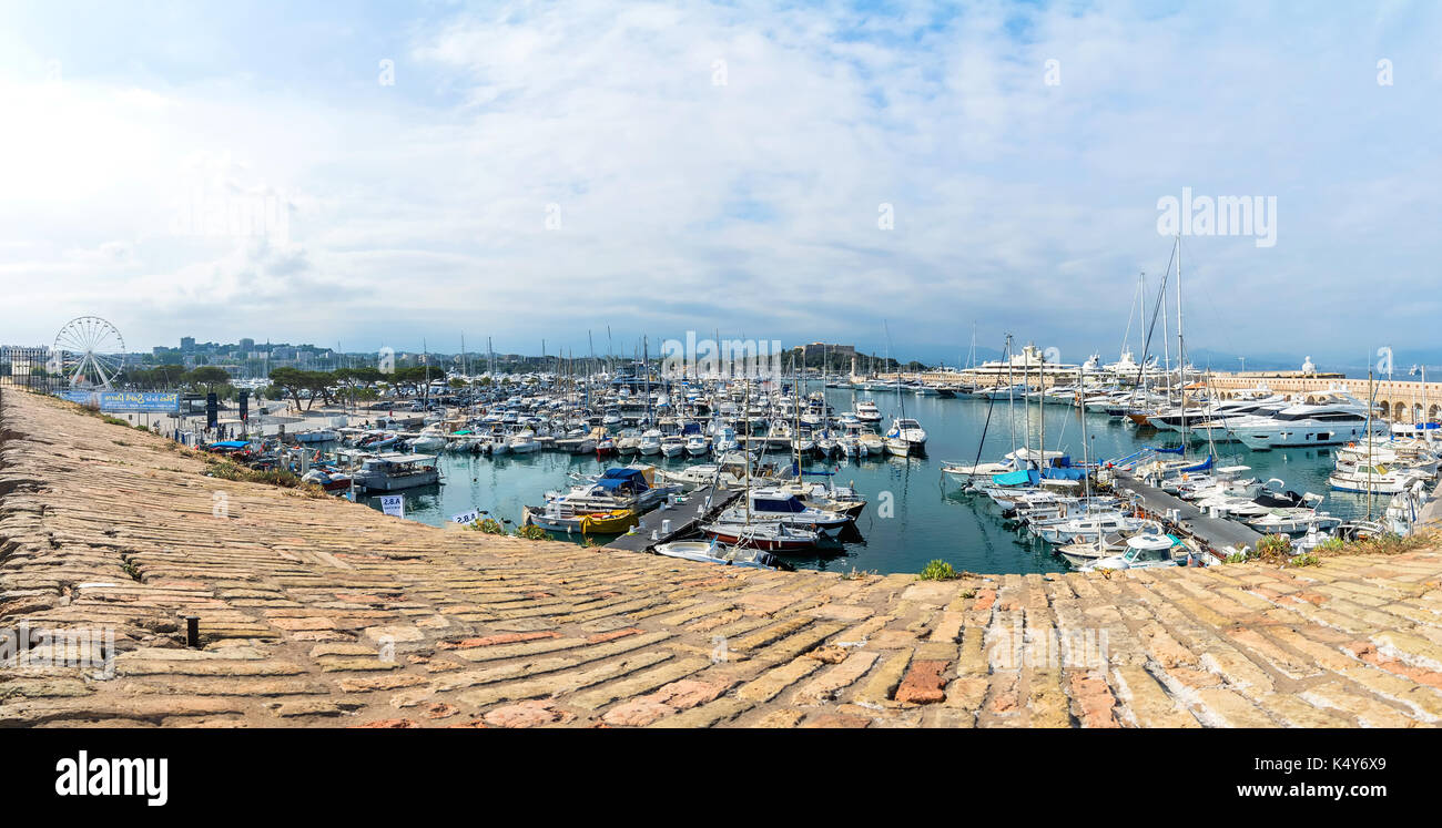 Luxury yacht in port vauban hi-res stock photography and images - Alamy