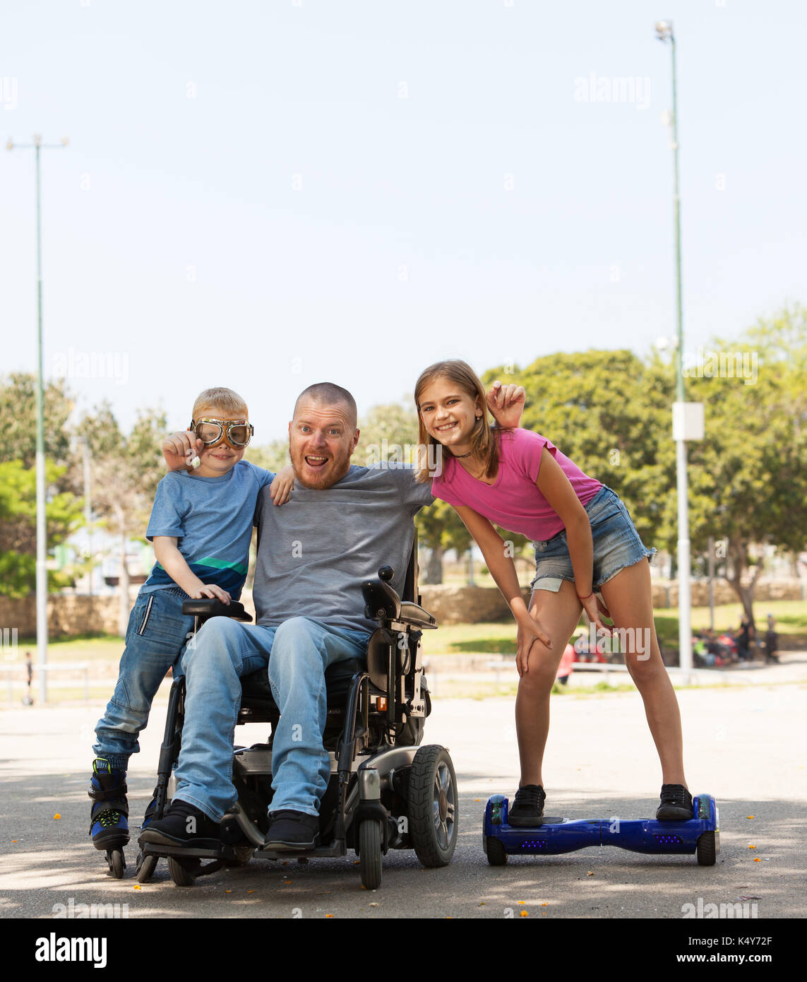 Handicapped Children Playing