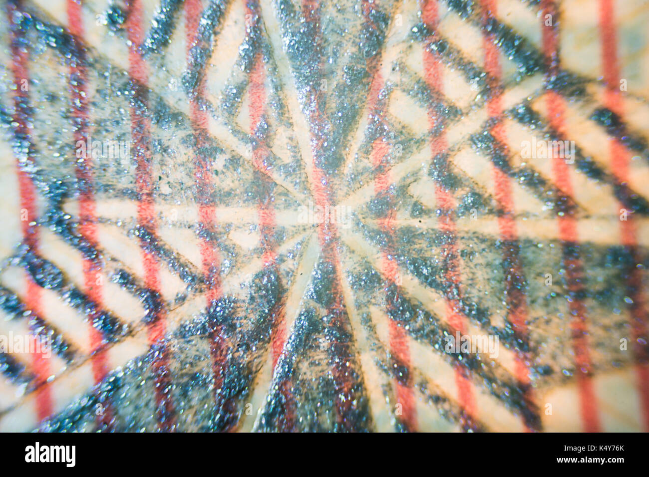 USA money under a microscope partially out of focus, focus point on ...