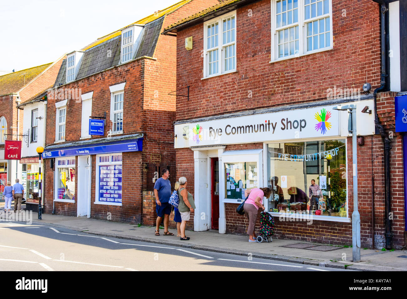 Shops and streets of Rye Sussex Stock Photo - Alamy