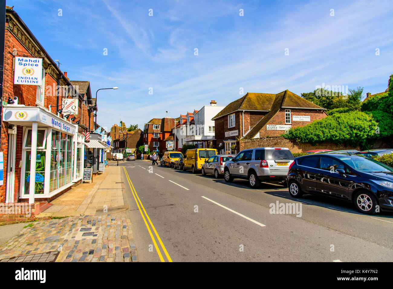 Shops and streets of Rye Sussex Stock Photo - Alamy