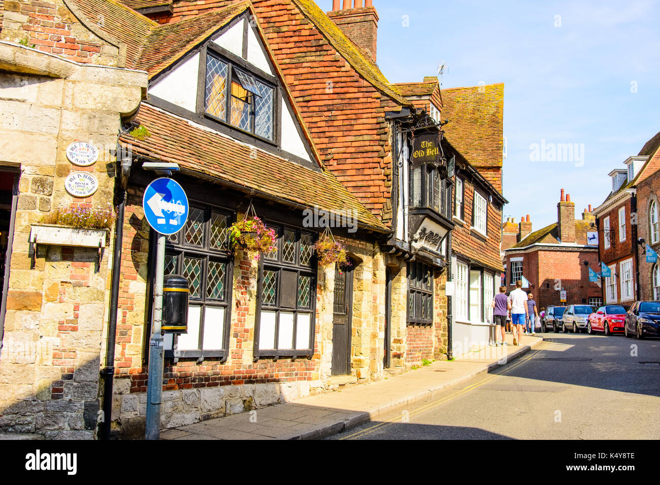 Main street shops in Rye Sussex Stock Photo - Alamy