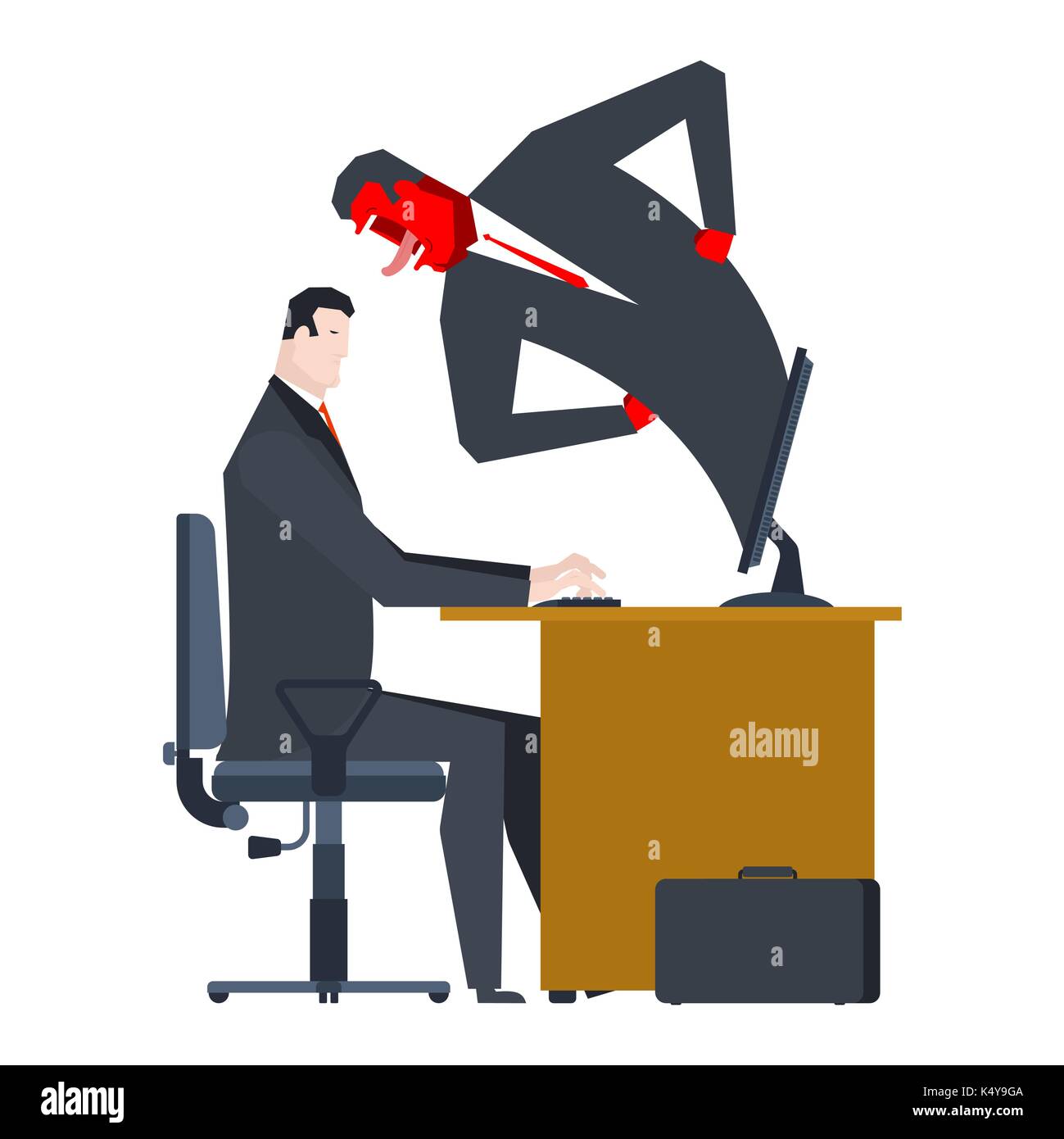 Boss yelling manager. director monitors work. Office life. Businessman ...