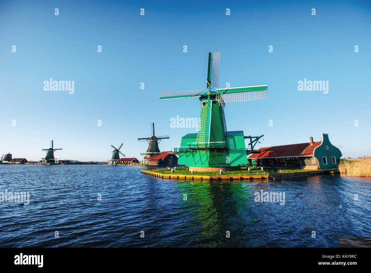 Traditional dutch windmills from channel hi-res stock photography and ...
