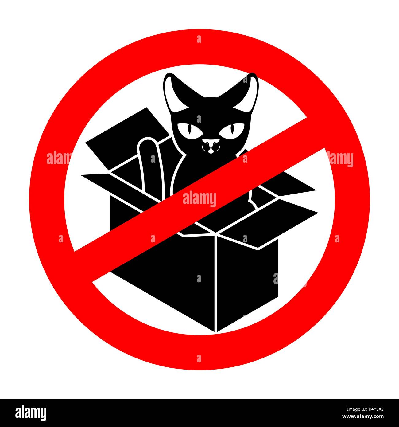 Forbidden box icon prohibited Cut Out Stock Images & Pictures - Alamy