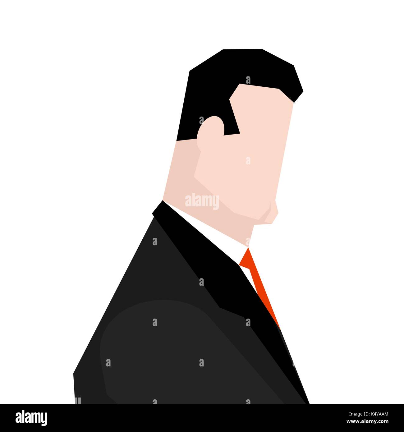 Businessman face icon sign. Manager head. Vector illustration Stock ...
