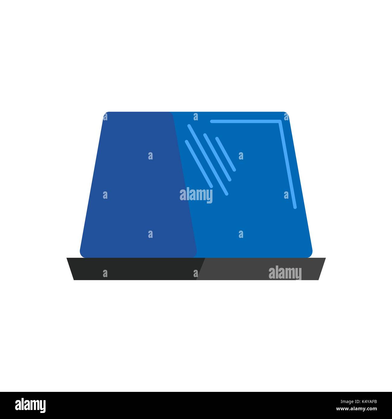 Flashing blue light fire Cut Out Stock Images & Pictures - Alamy