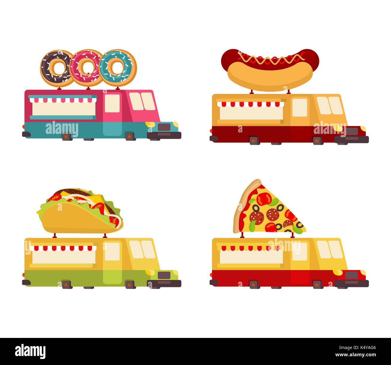 Food car Stock Vector Images - Alamy