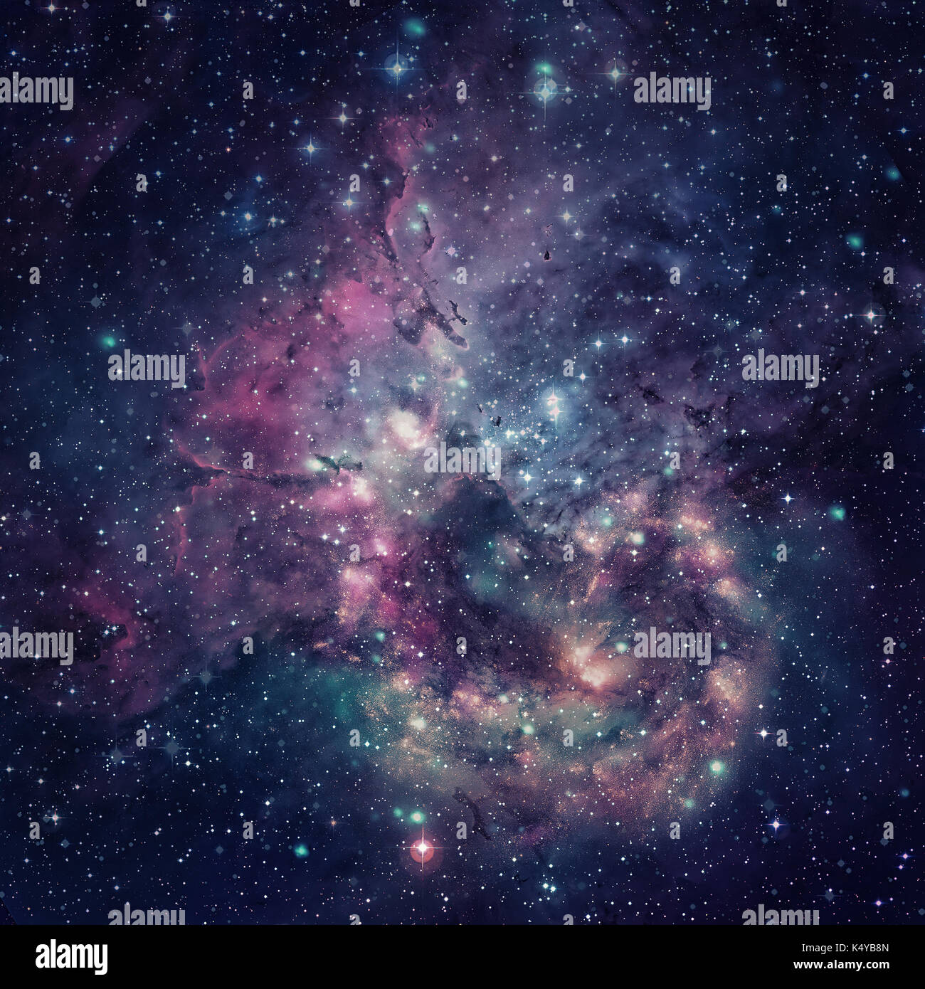 Colorful space nebula. Elements of this image furnished by NASA Stock ...