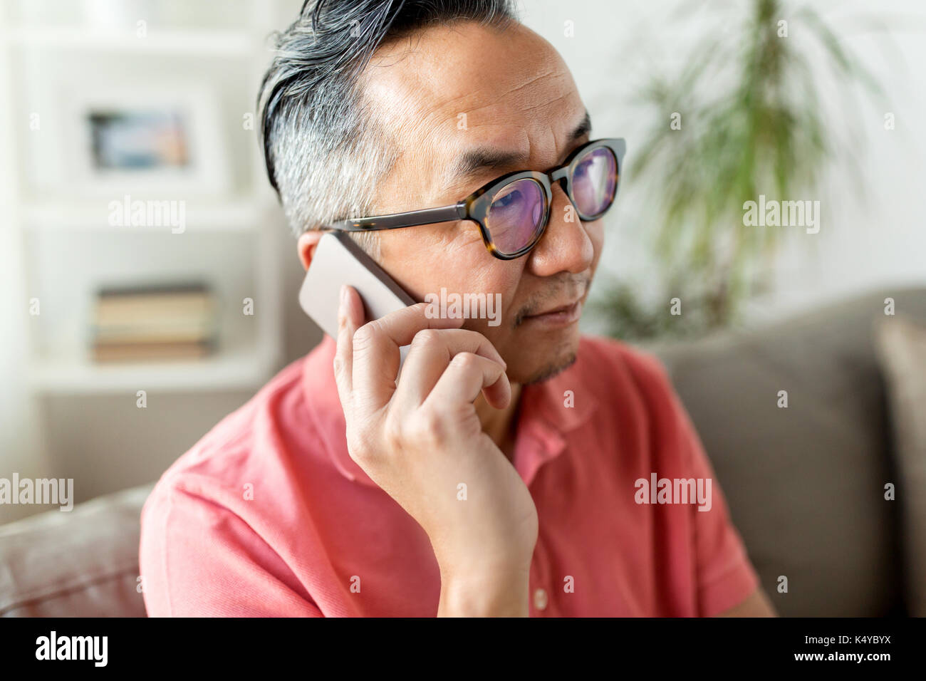 Portrait middle aged man calling hi-res stock photography and images ...
