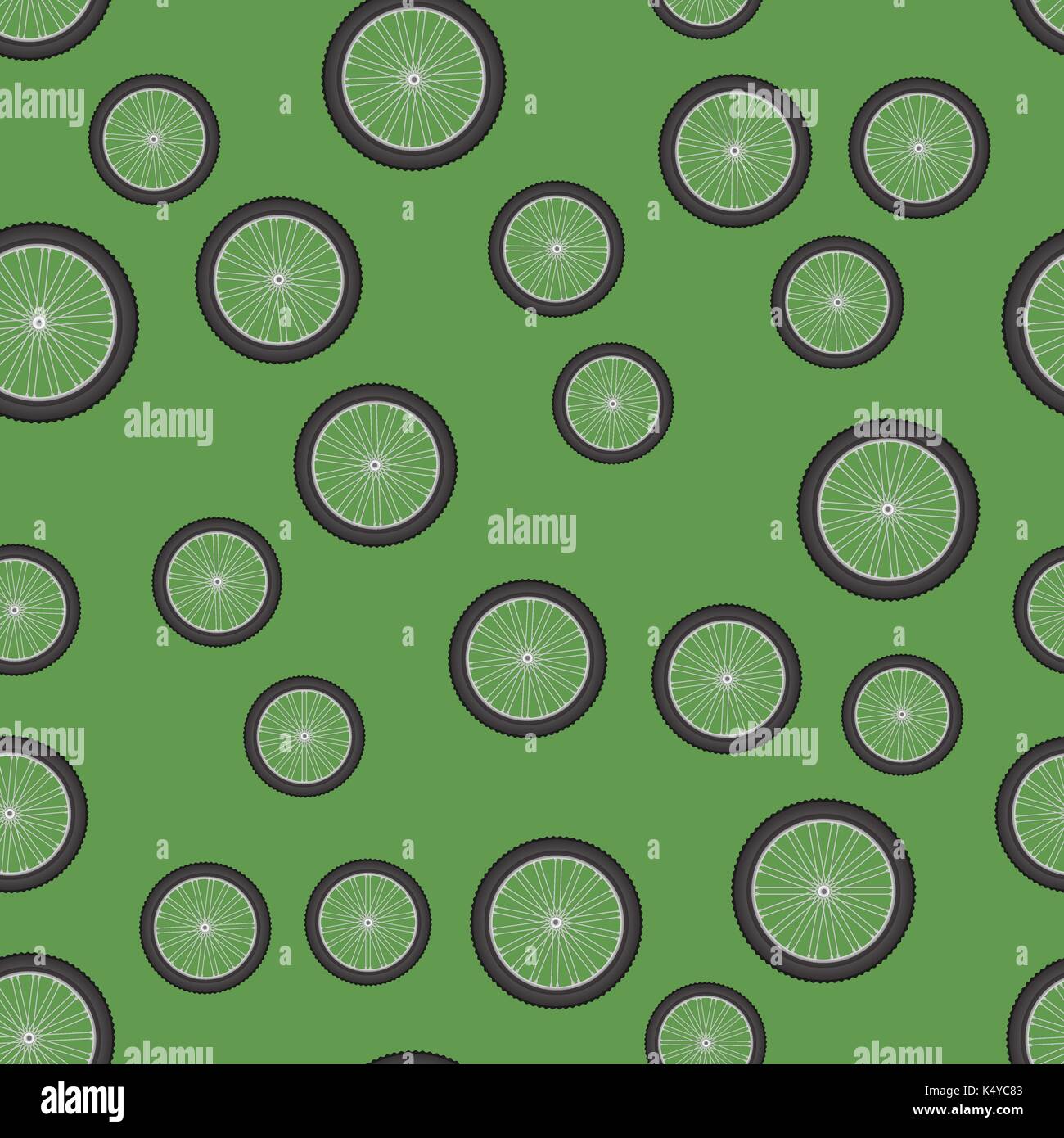 Bicycle Wheel Icon Seamless Pattern Stock Vector Image & Art - Alamy