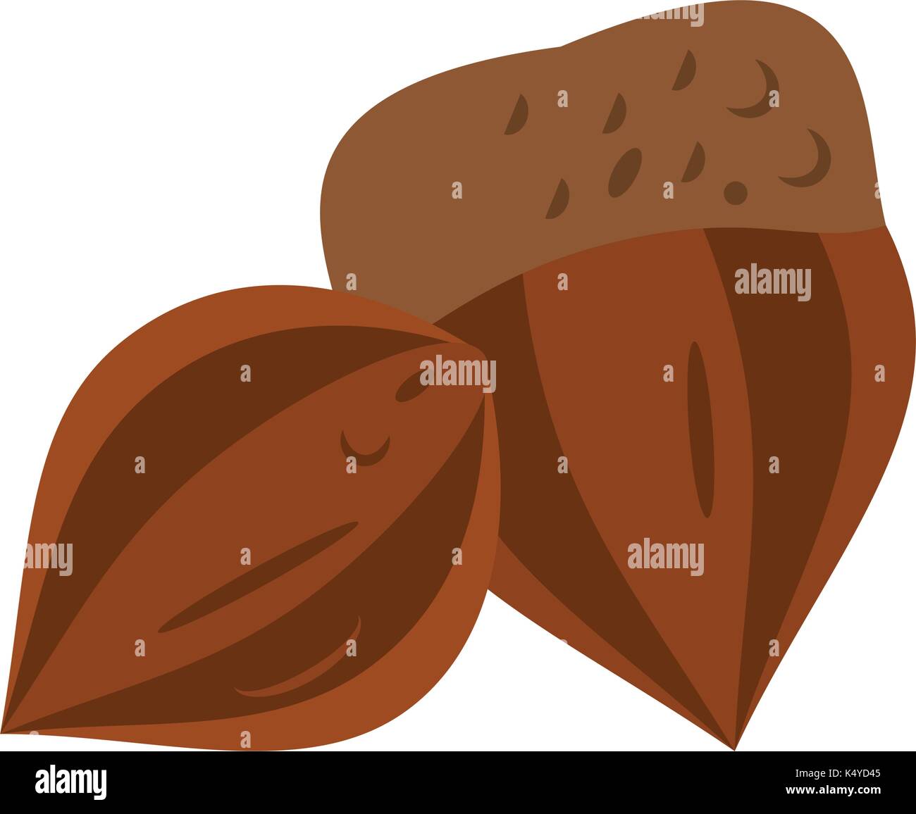 Food cracked nut Stock Vector Images - Alamy