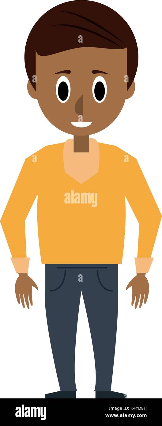 Adult man dark skin Stock Vector Images - Alamy