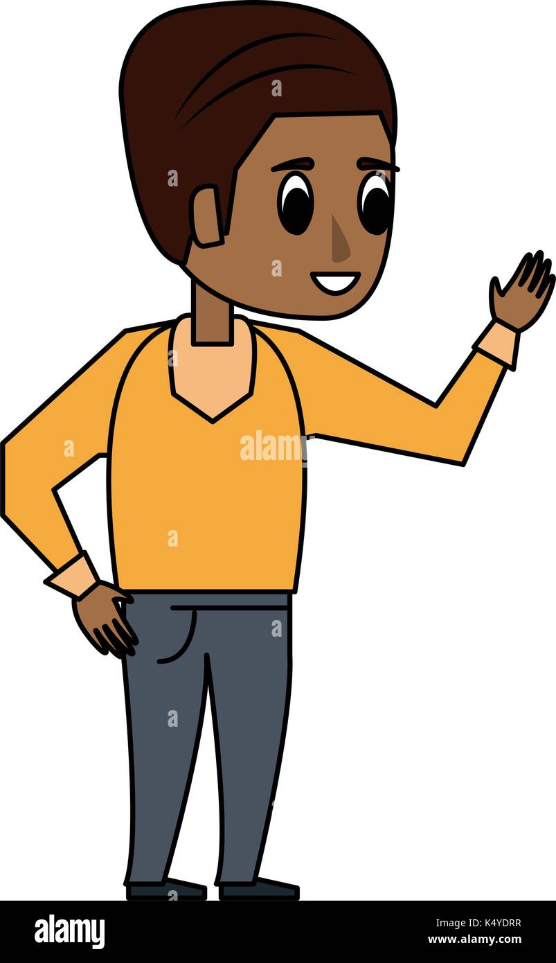 Adult man dark skin Stock Vector Images - Alamy