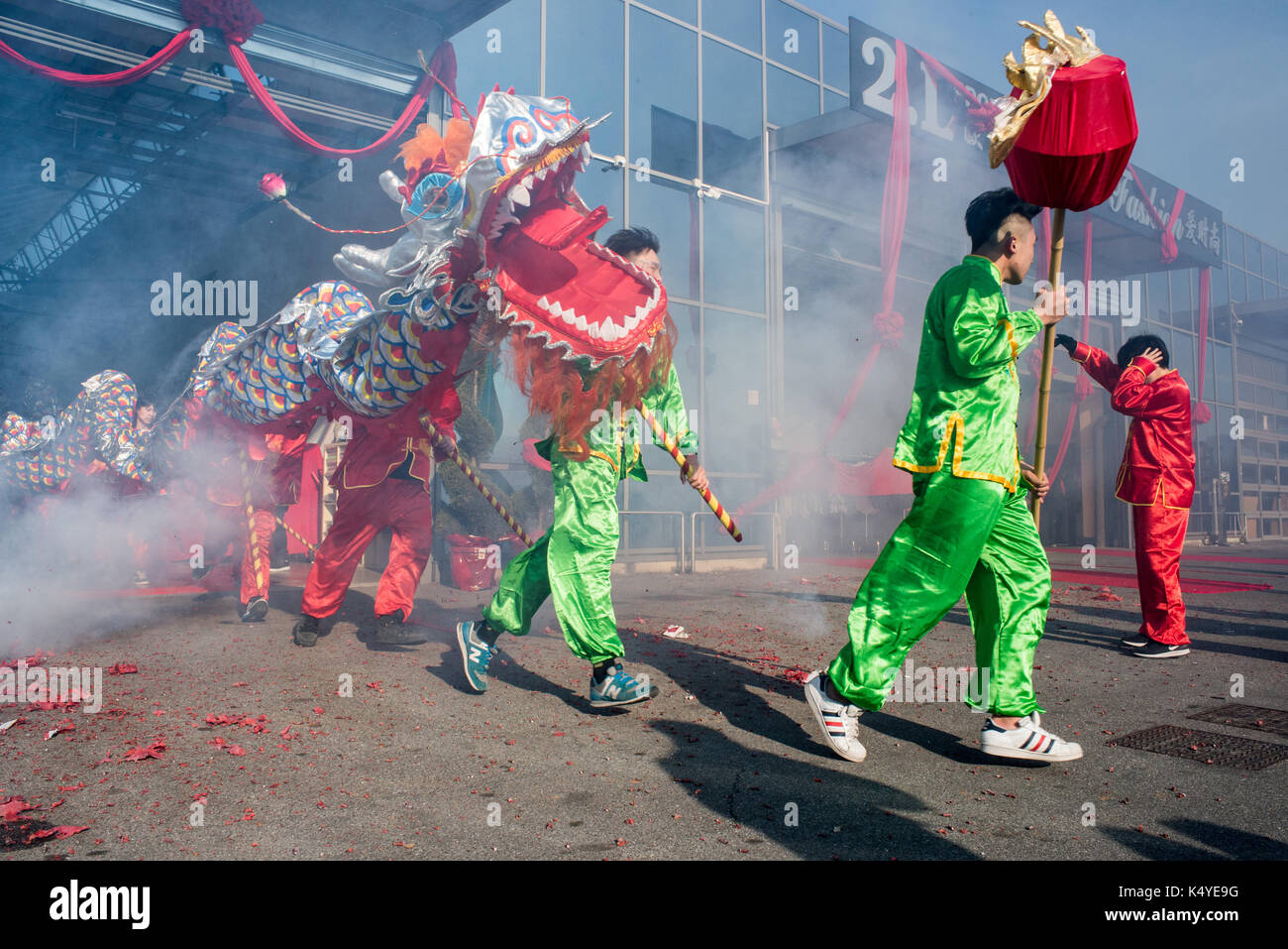 Celebrations for the Chinese New Year 2017 year of rooster in Prato ...