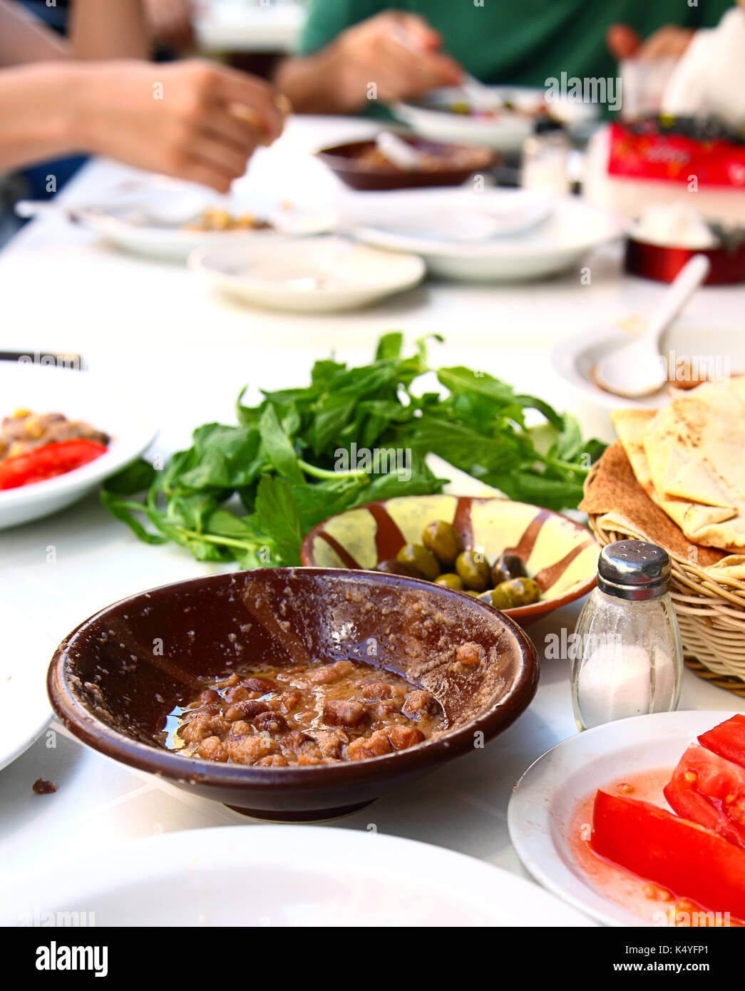 Traditional Lebanese Breakfast - Fava Beans (foul Stock Photo - Alamy