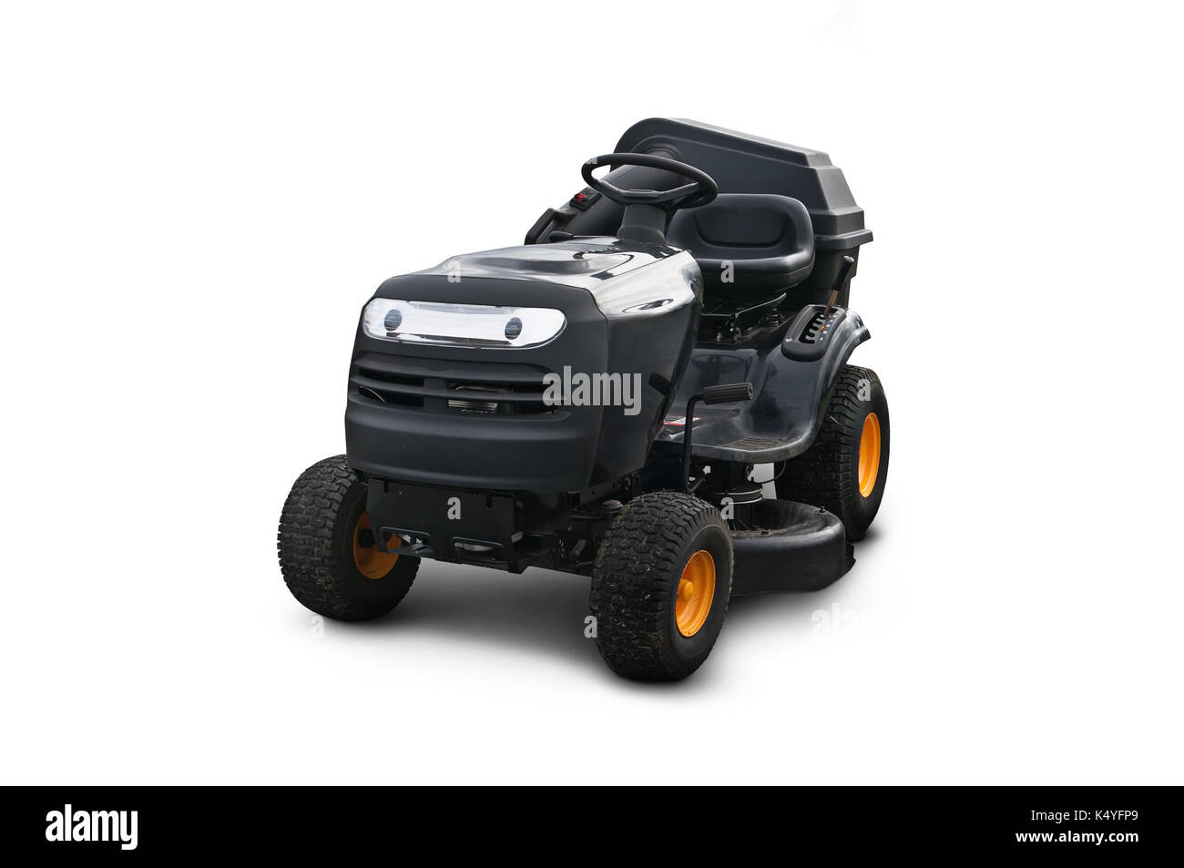 New street cleaner machine isolated on white background with clipping ...