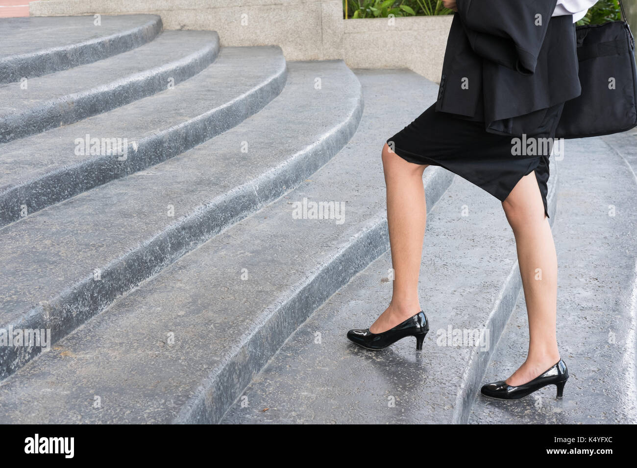 Stairs office high heels hi-res stock photography and images - Alamy