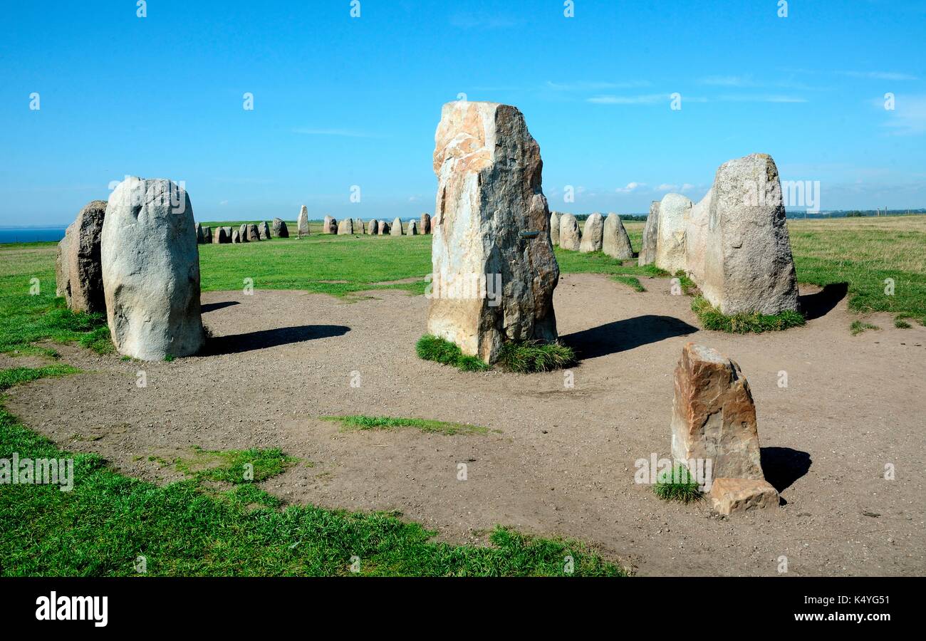 Ales stenar, Ale's Stones, megalithic stones, ship setting, Kåseberga ...