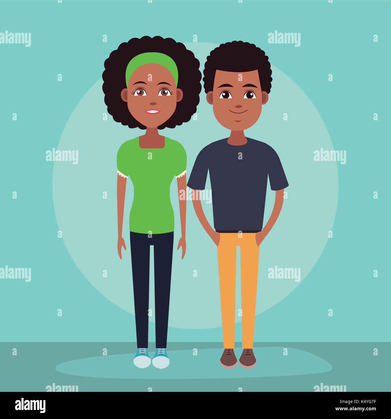 Young couple cartoon Stock Vector Image & Art - Alamy