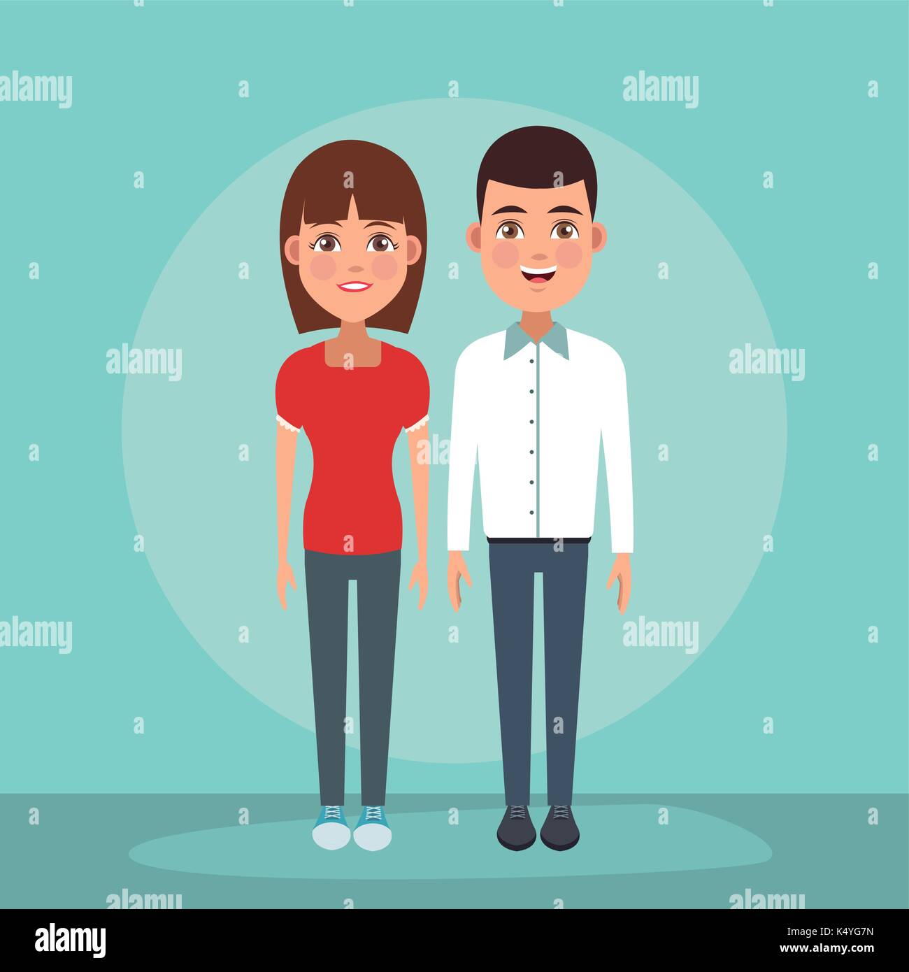 Young couple cartoon Stock Vector Image & Art - Alamy