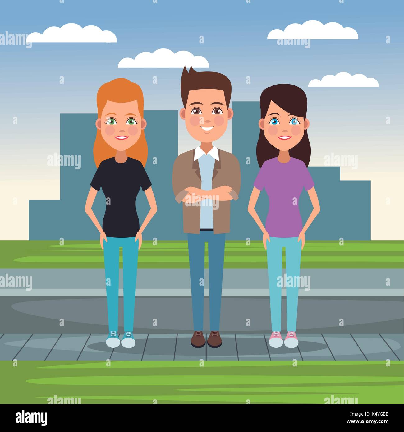 Friendship cartoon design Stock Vector Image & Art - Alamy