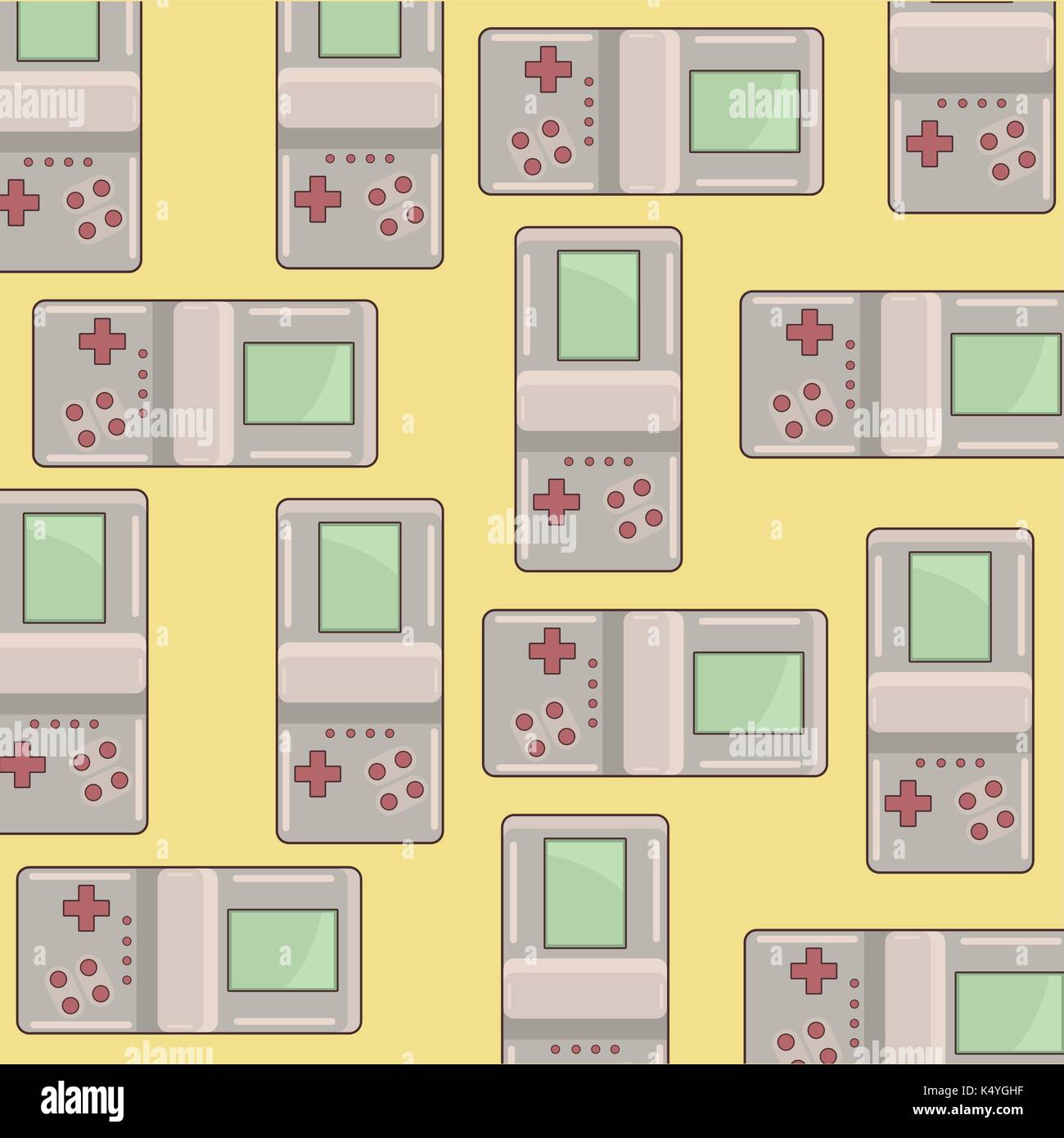 Classic videogames and console background Stock Vector Image & Art - Alamy