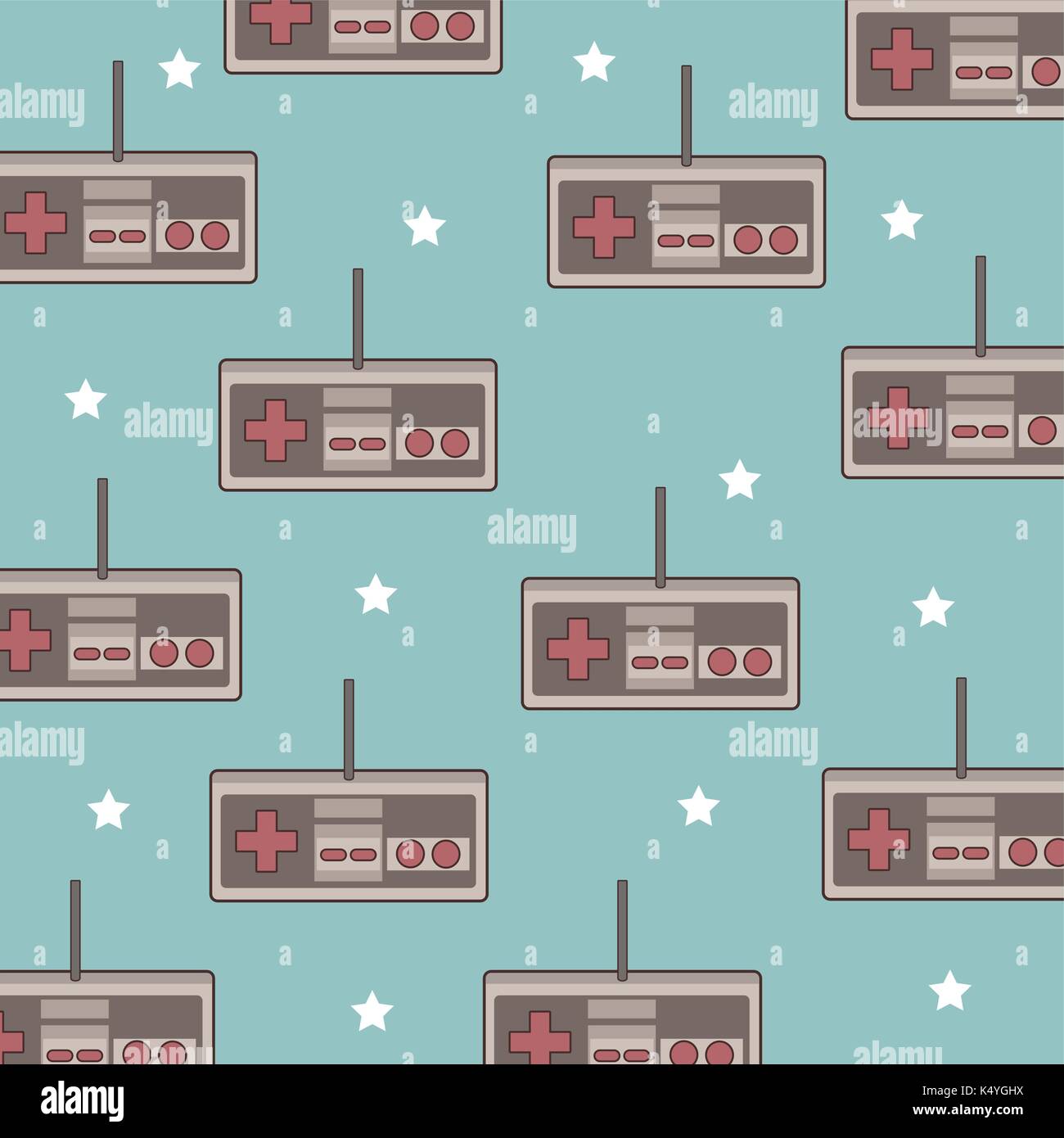 Classic videogames and console background Stock Vector Image & Art - Alamy