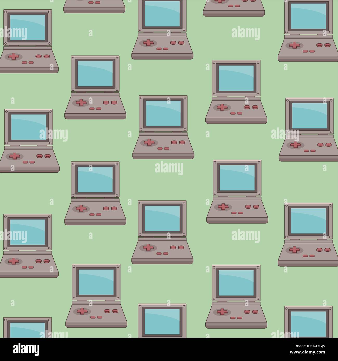 Classic videogames and console background Stock Vector Image & Art - Alamy