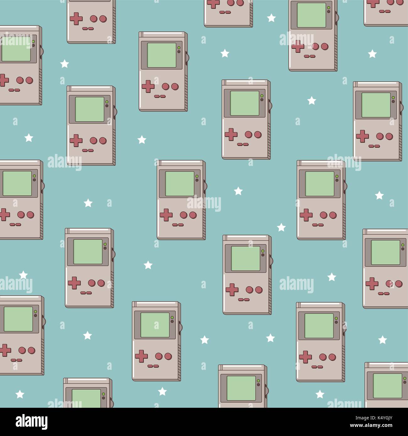 Classic videogames and console background Stock Vector Image & Art - Alamy