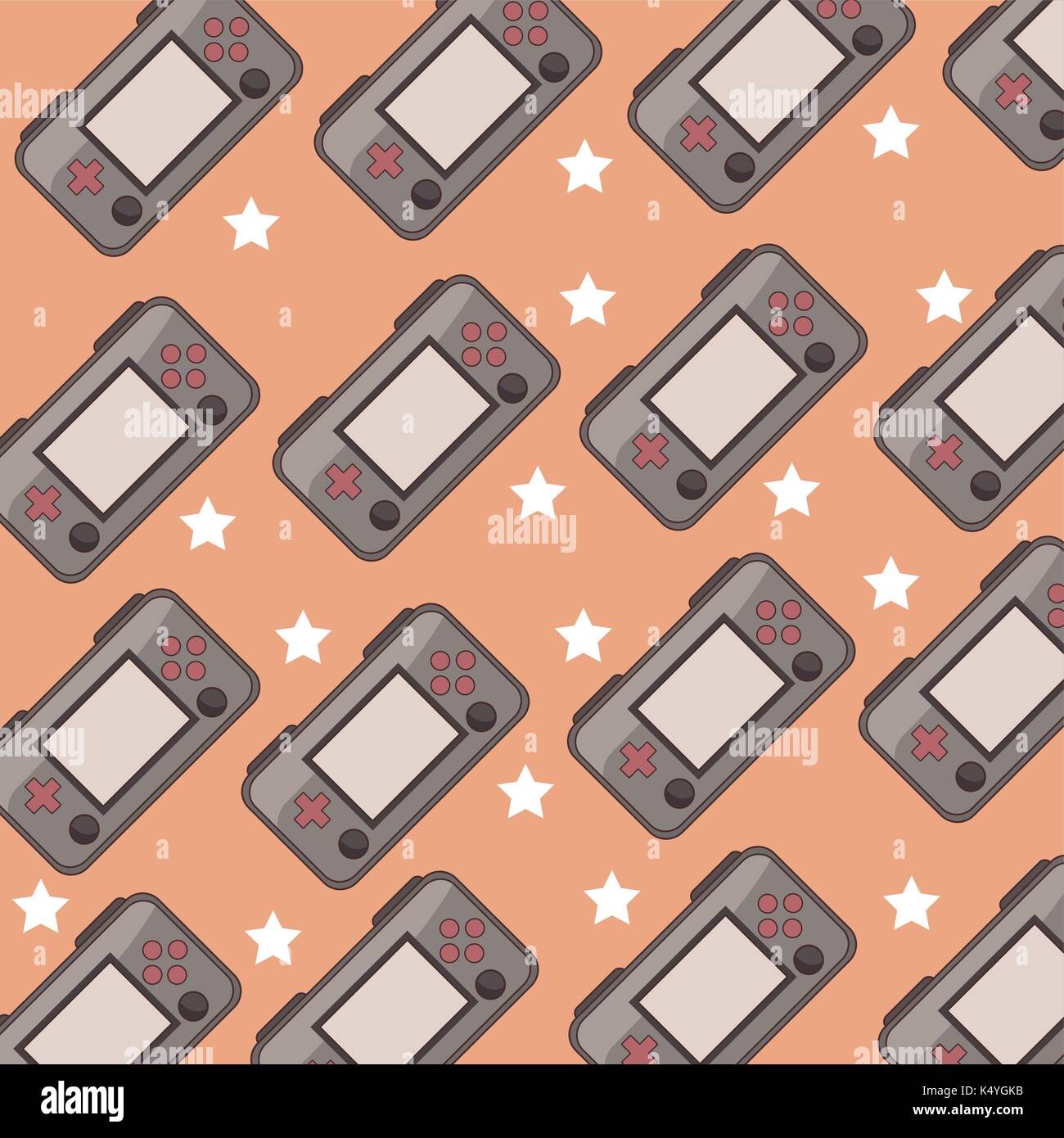 Classic videogames and console background Stock Vector Image & Art - Alamy