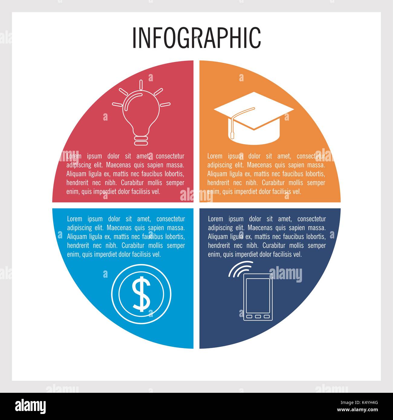 Learning infographic education steps hi-res stock photography and ...
